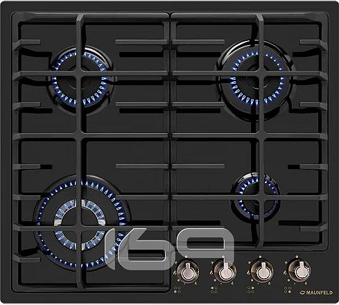 Газовая варочная панель MAUNFELD EGHE.64.63CB.R/G купить недорого по ...