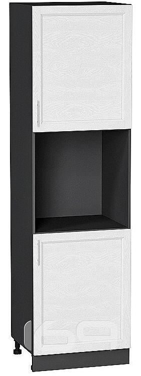 Шкаф пенал с 2-мя дверцами под технику Сканди White Softwood Graphite ...
