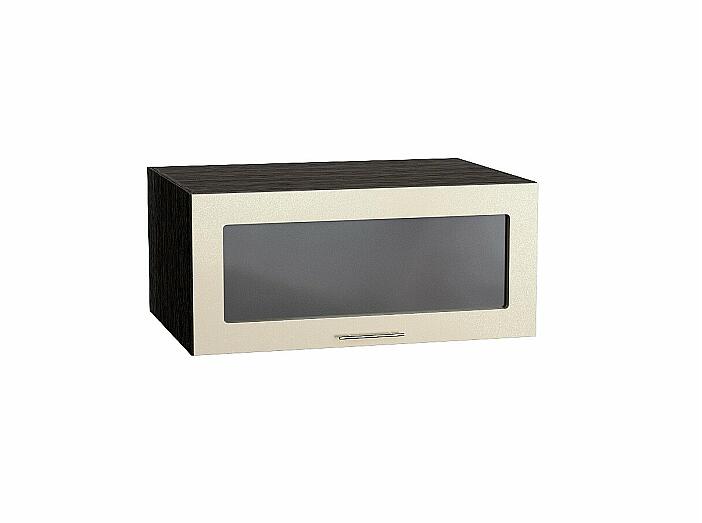 Шкаф верхний горизонтальный остекленный глубокий Валерия М Бежевый металлик Graphite 358 800 574