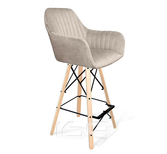 Стул барный SHT-ST38-1/S80 лунный мрамор/прозрачный лак/чёрный муар купить недорого по цене от ...