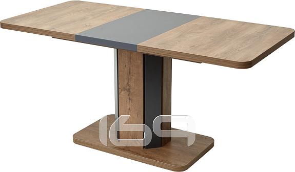 Стол обеденный раздвижной STORK Дуб Канзас/ Графит 120/160 купить ...